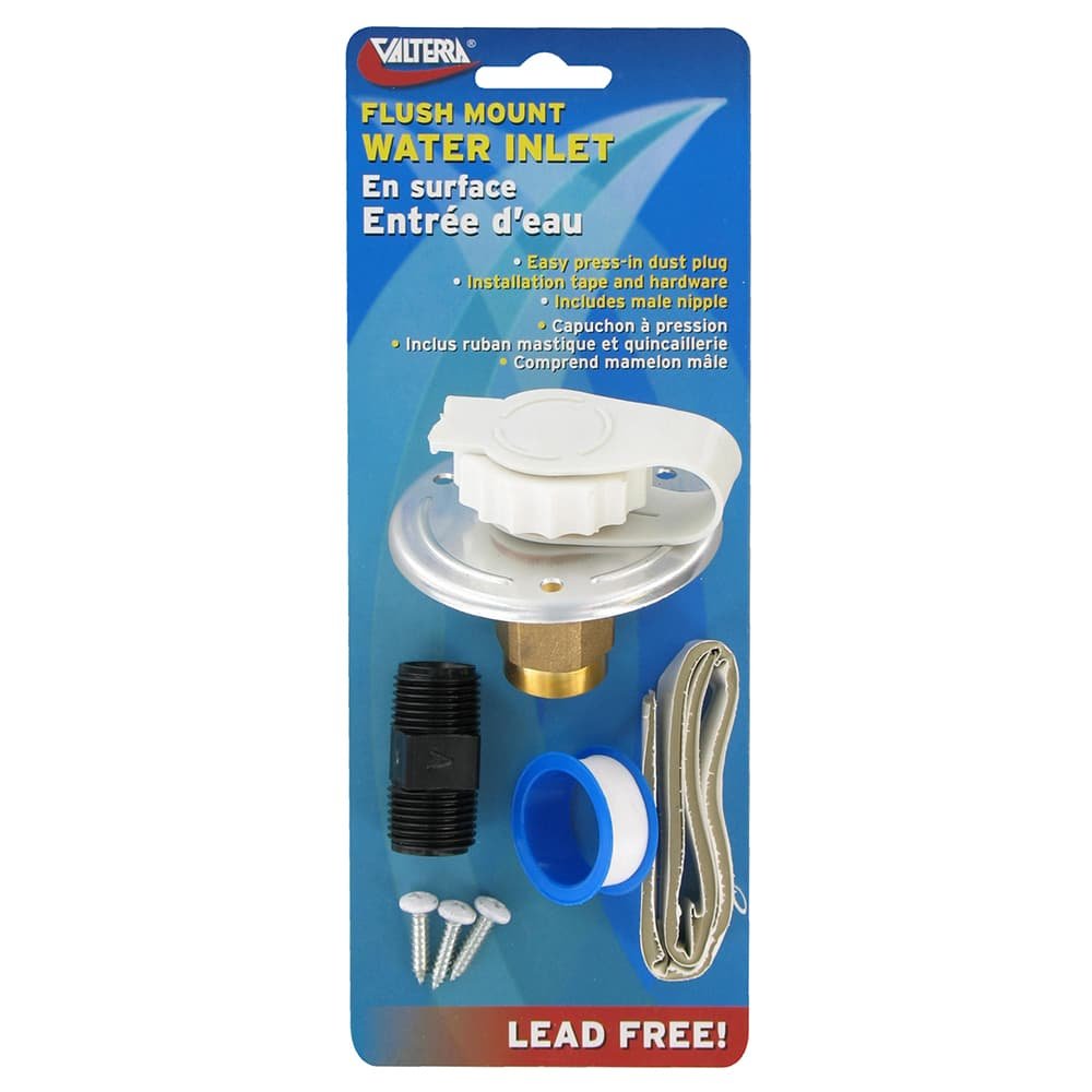 Buy Metal Recessed Water Inlet Lead Free Online - Young Farts RV Parts