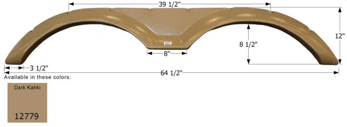 Buy Icon 12779 Fender Skirt Various Forest River Brands 64-1/2 Inch ...